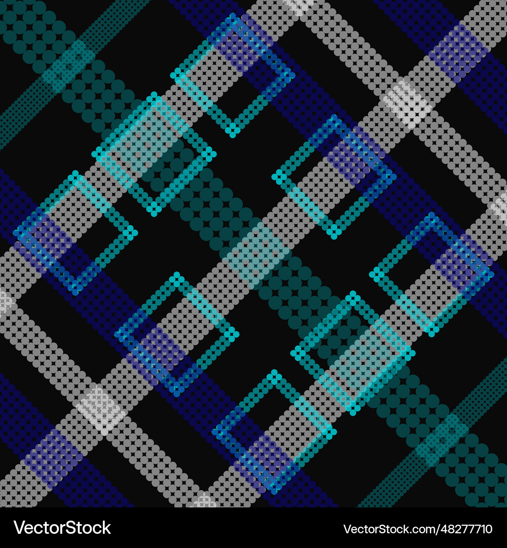 Square pattern of scottish tartan plaid Royalty Free Vector