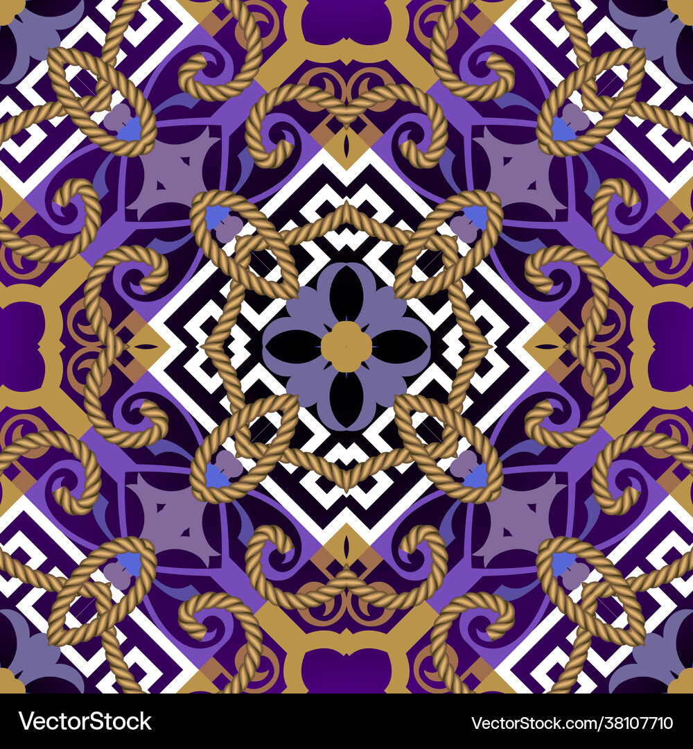 Textured seamless pattern vintage ornamental Vector Image