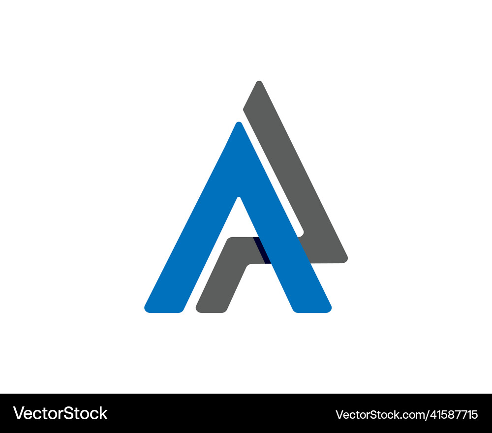 Ar ra aa letter logo abstract design icon Vector Image