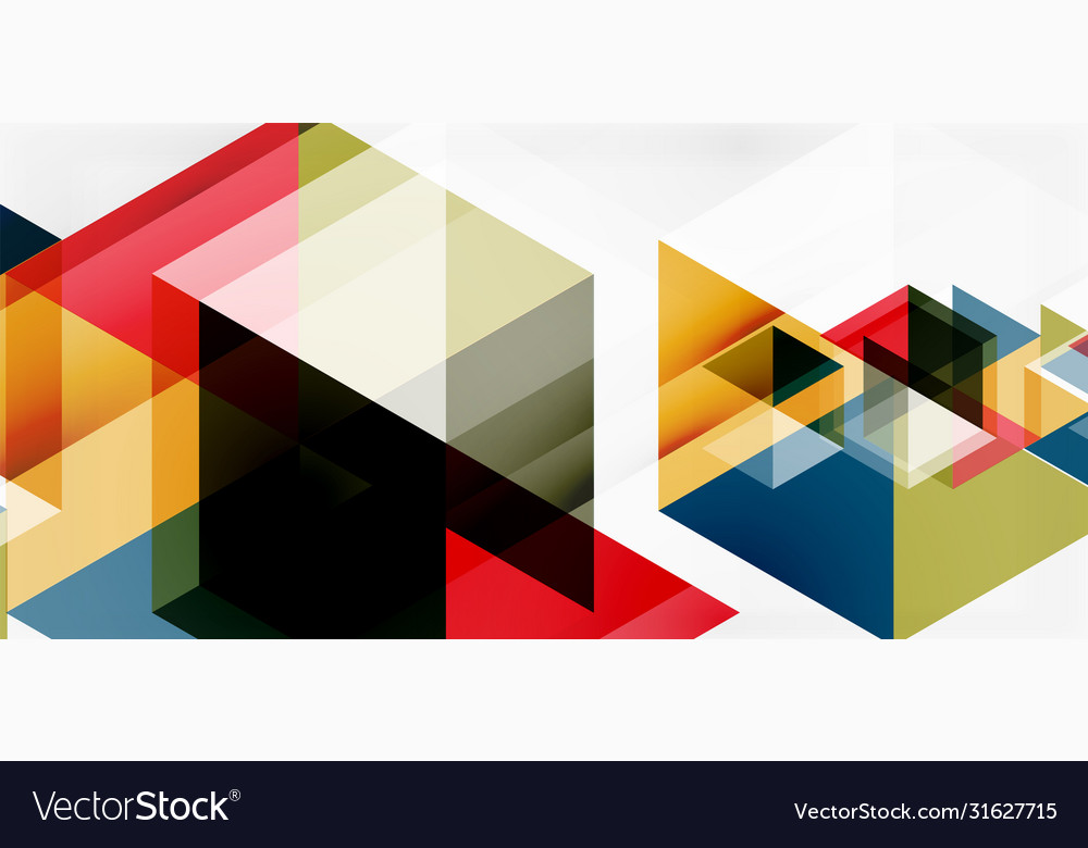 Geometric abstract background mosaic triangle Vector Image