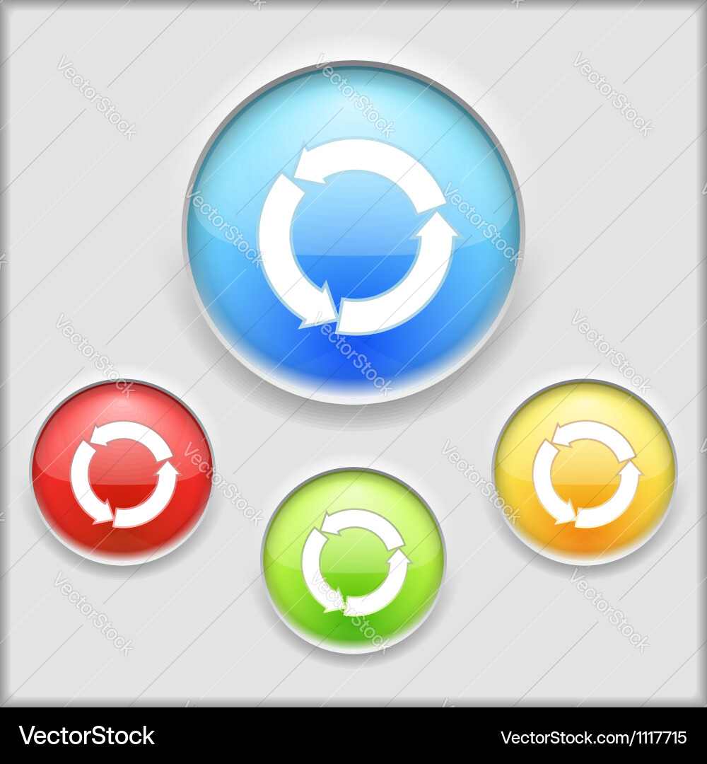 Icon of circular arrows Royalty Free Vector Image