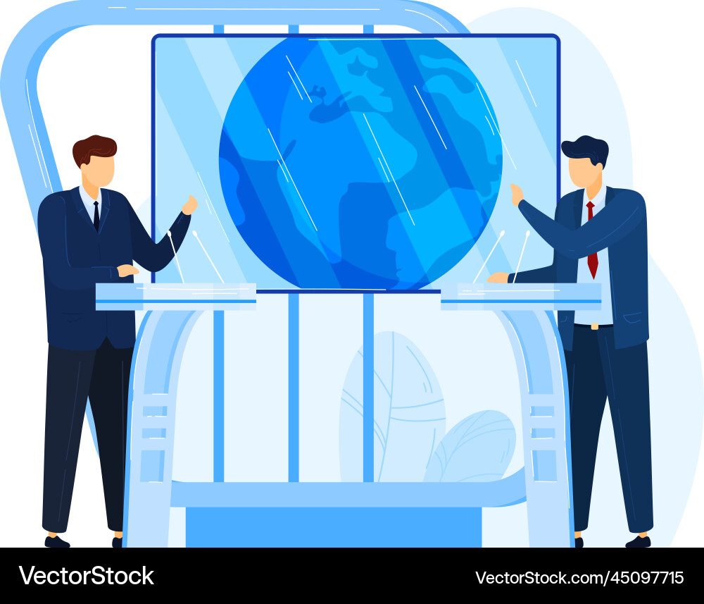 People debate public concept election Royalty Free Vector