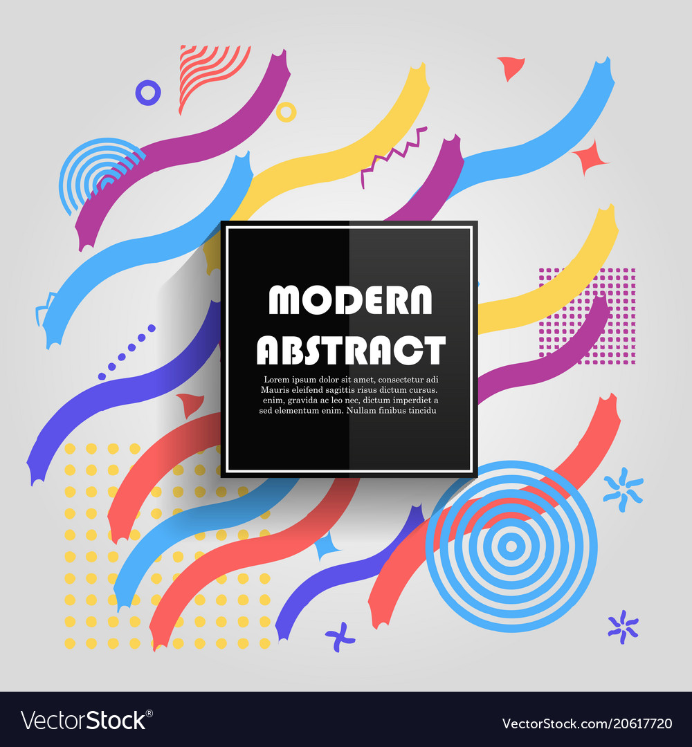 Abstract colorful geometric pattern design Vector Image