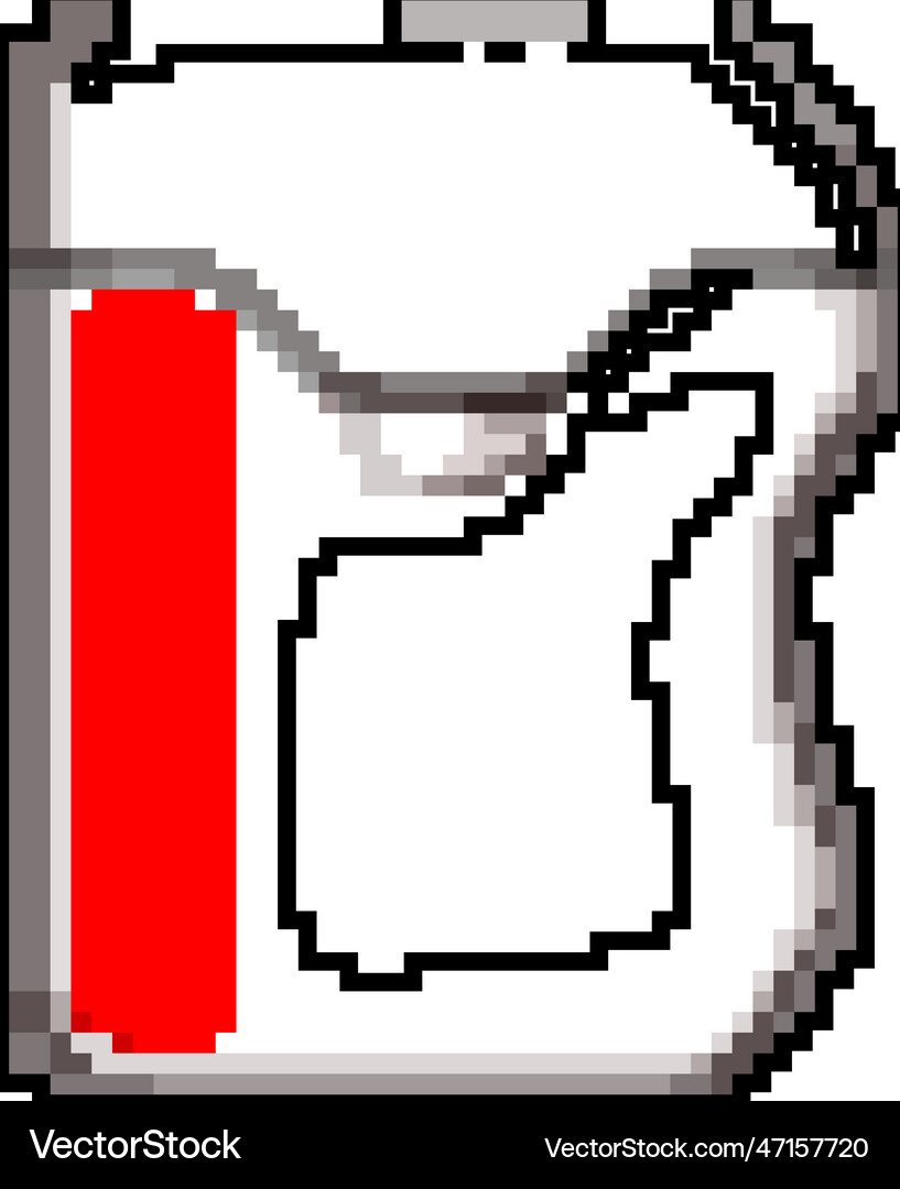 Clean dental floss game pixel art Royalty Free Vector Image