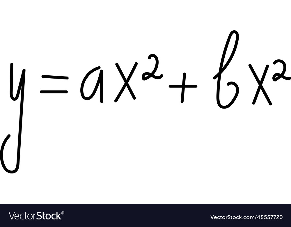 Drawn math formula Royalty Free Vector Image - VectorStock