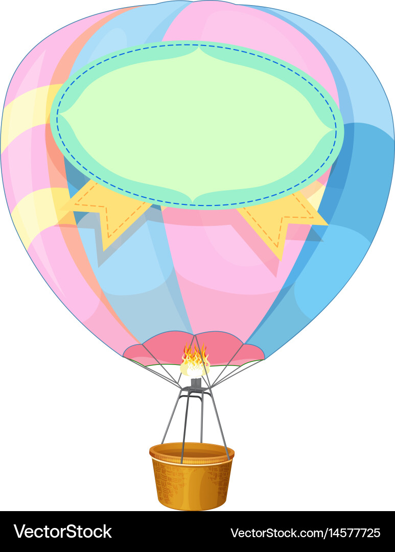 Colorful balloon flying on white background Vector Image