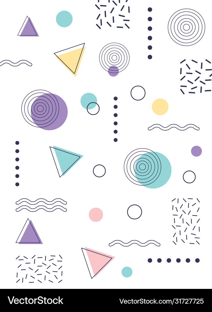 Retro style texture memphis 80s 90s style abstract