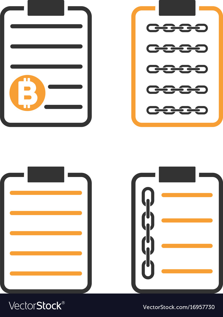 Blockchain smart contract icon set Royalty Free Vector Image Blockchain smart contract icon set Royalty Free Vector Image
