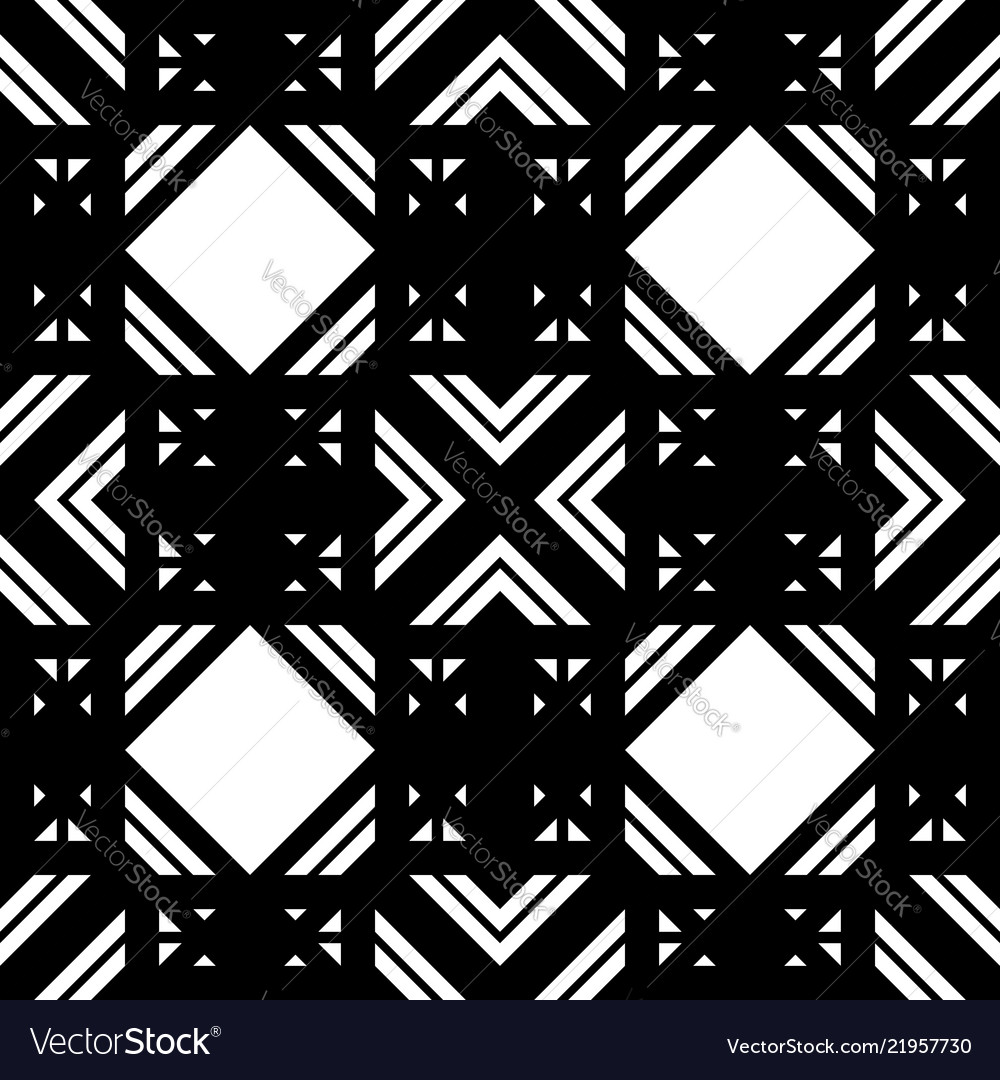 Design seamless monochrome geometric pattern Vector Image