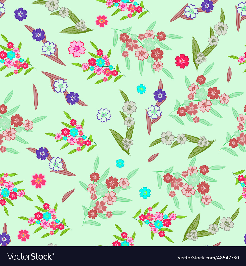 Flowers pattern Royalty Free Vector Image - VectorStock