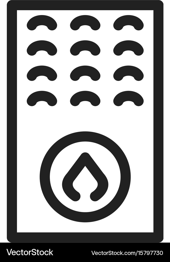 Gas furnace Royalty Free Vector Image - VectorStock