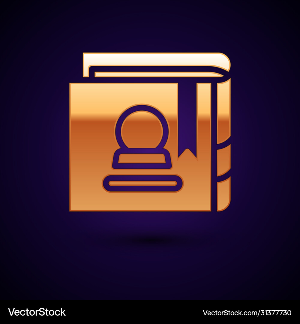 Gold ancient magic book with alchemy recipes Vector Image