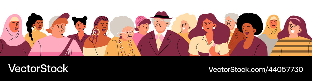 Group of people different nationalities Royalty Free Vector