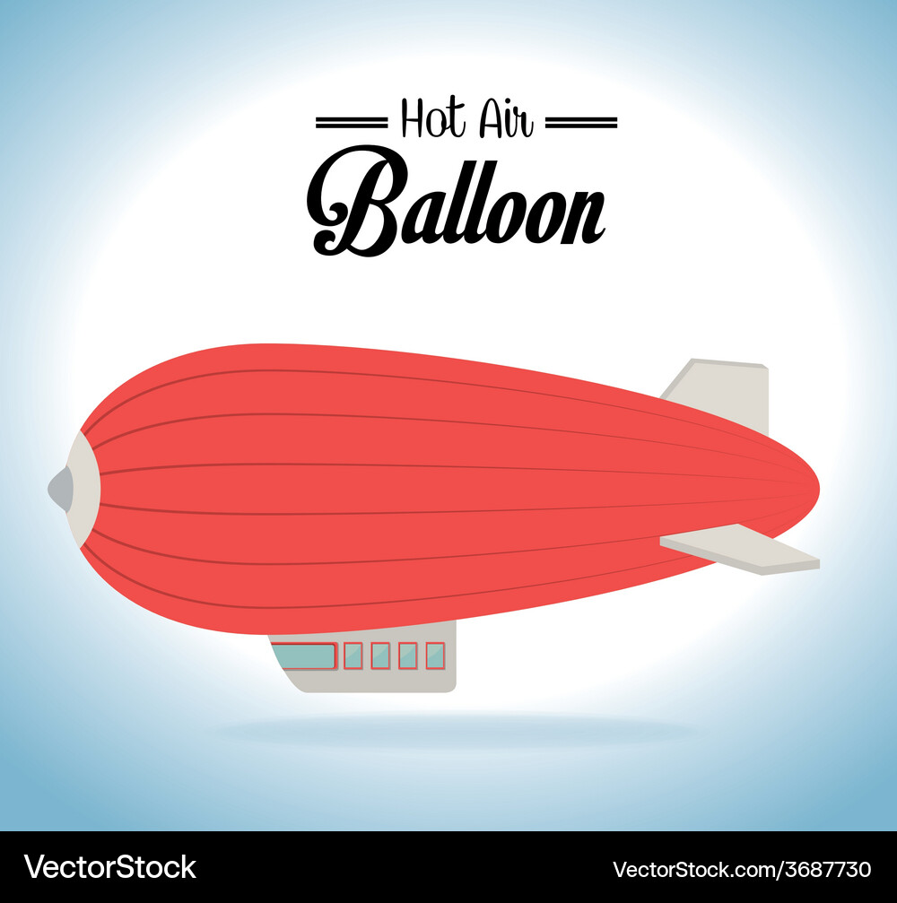 Hot air balloon design Royalty Free Vector Image