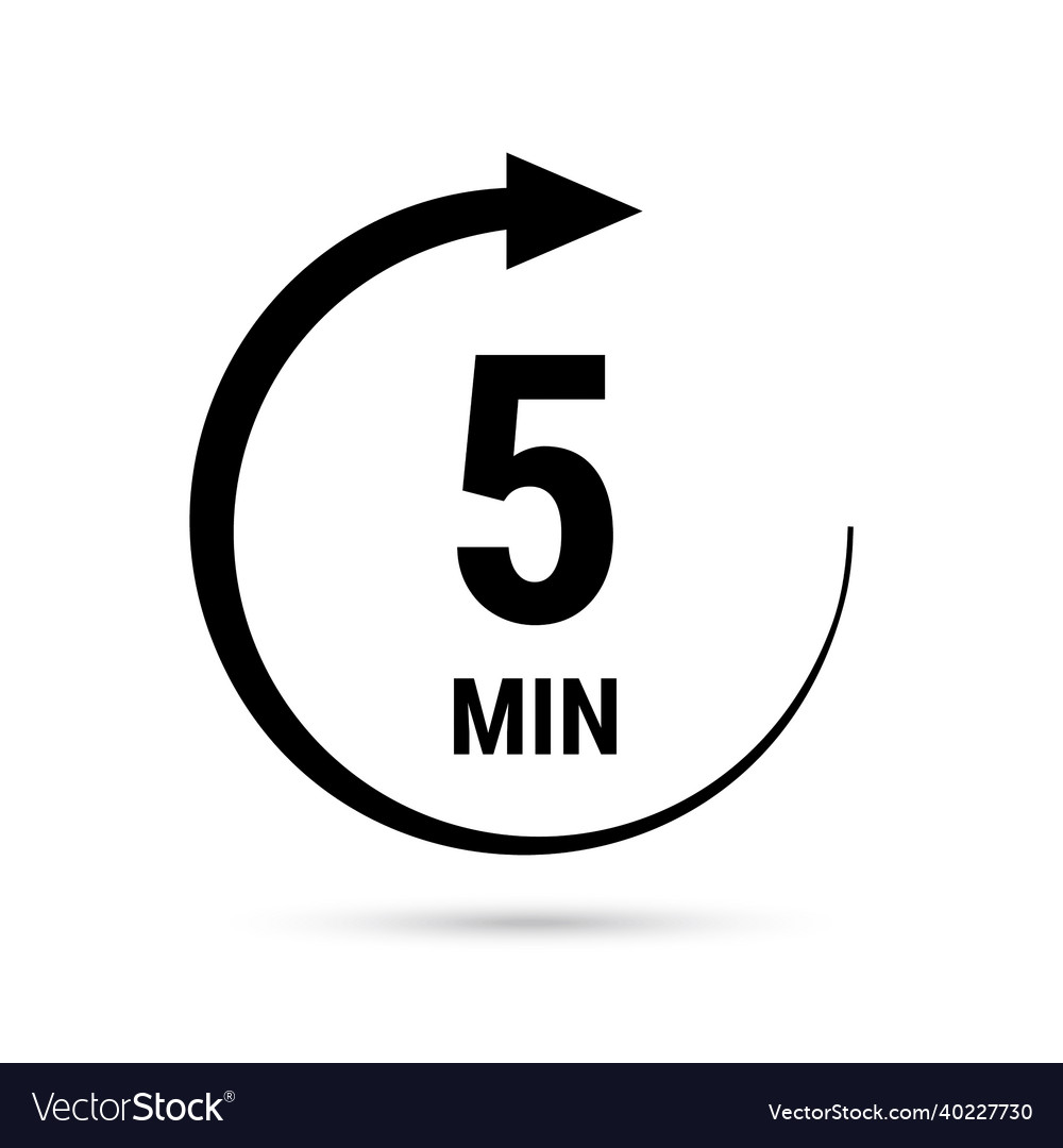 Isolated with timer Royalty Free Vector Image - VectorStock