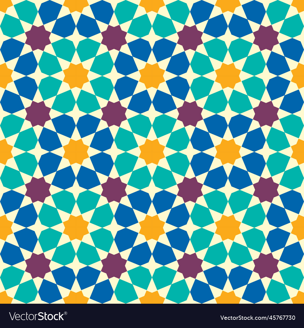 Moroccan seamless pattern morocco patchwork Vector Image