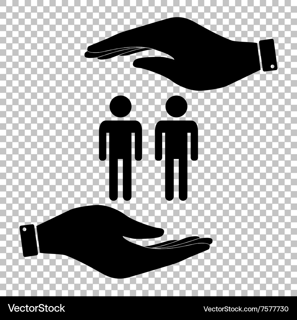 Protect symbol on the transparent background Vector Image