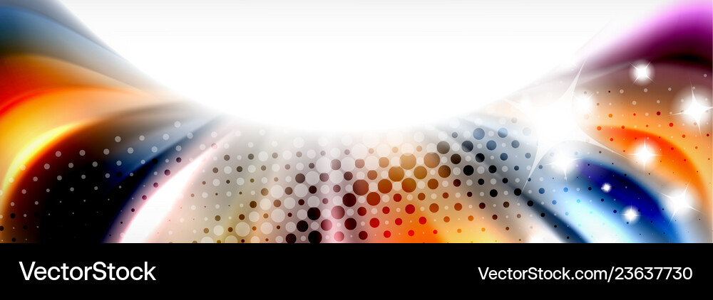Smooth liquid blur wave background color flow Vector Image