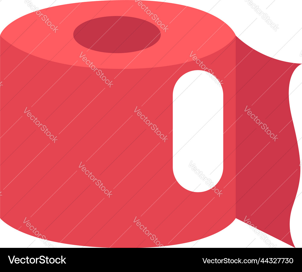 Toilet paper on a white background Royalty Free Vector Image