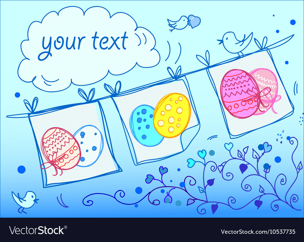 Easter background design Royalty Free Vector Image