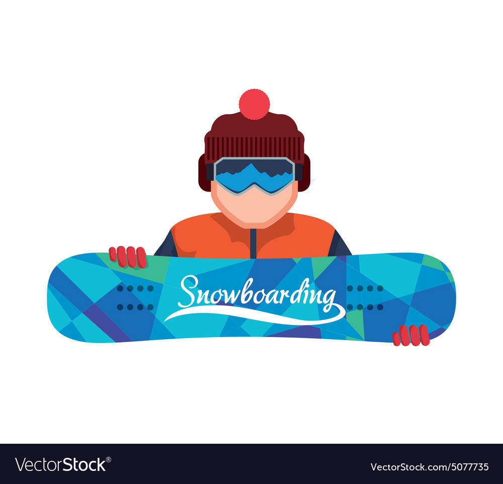 Snowboarding design Royalty Free Vector Image - VectorStock
