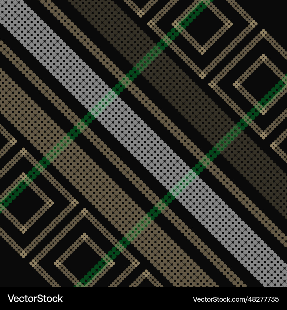 Square pattern of scottish tartan plaid Royalty Free Vector
