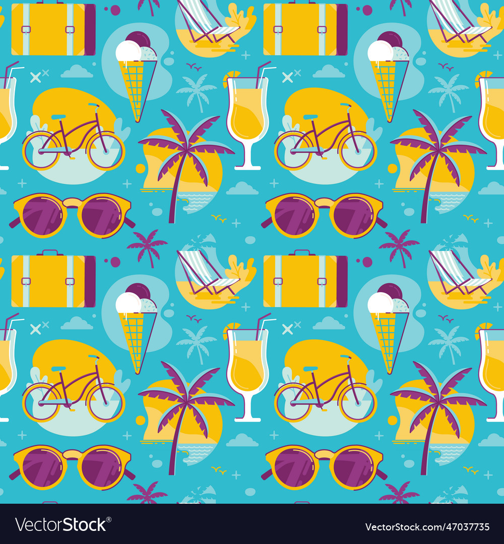 Summer pattern Royalty Free Vector Image - VectorStock