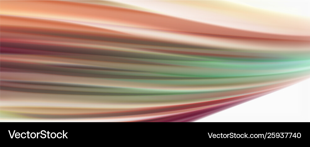 Modern liquid color flow on white - colorful Vector Image
