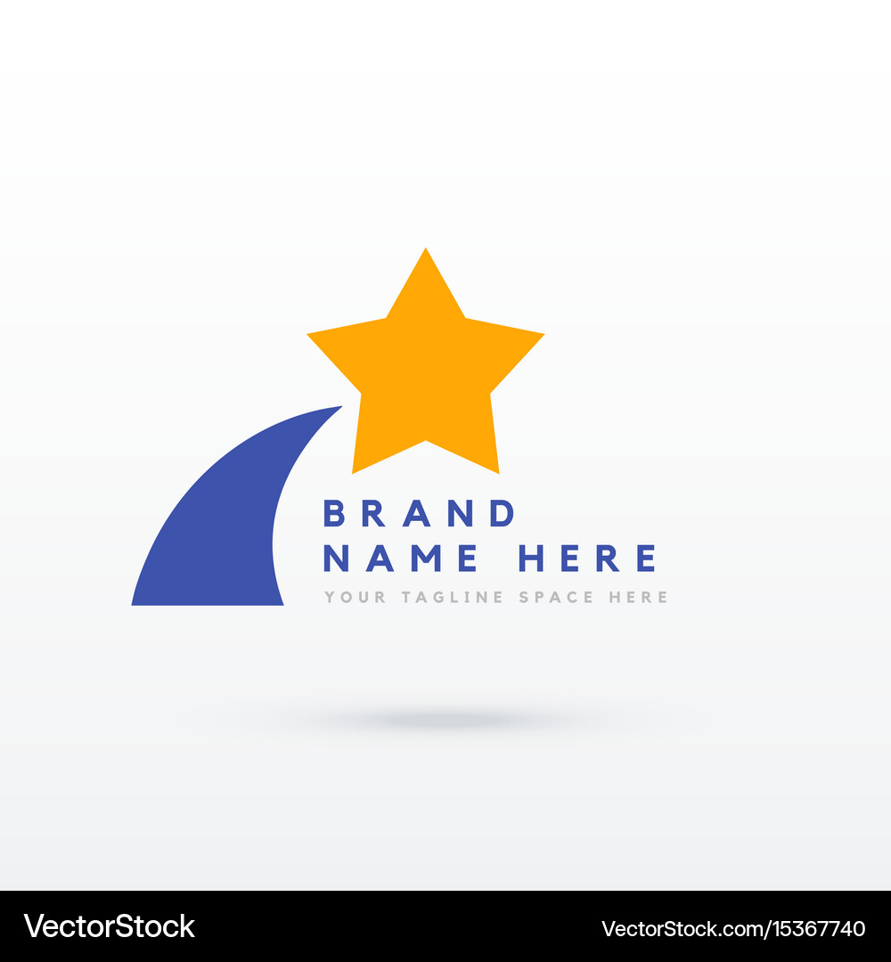 Star logo design for your brand Royalty Free Vector Image