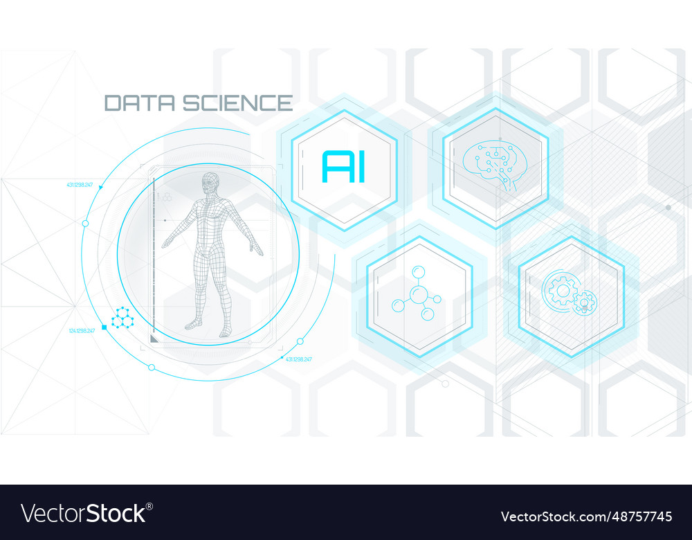 Artificial intelligence science and technology Vector Image