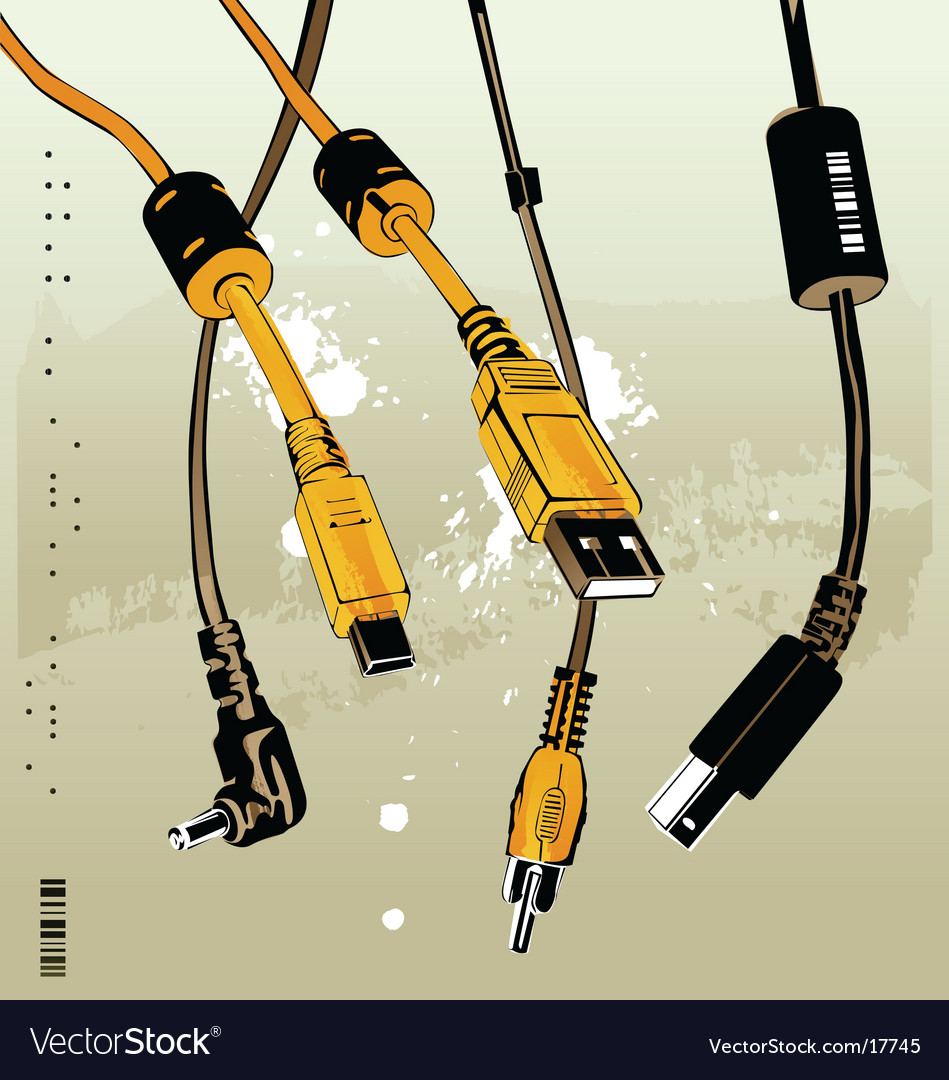 Cables Royalty Free Vector Image - VectorStock