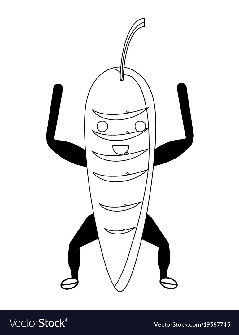 Kawaii carrot icon Royalty Free Vector Image - VectorStock