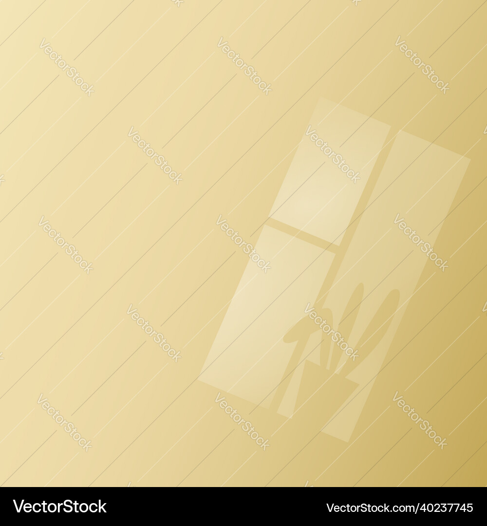 Ray of sun from a window on wall Royalty Free Vector Image