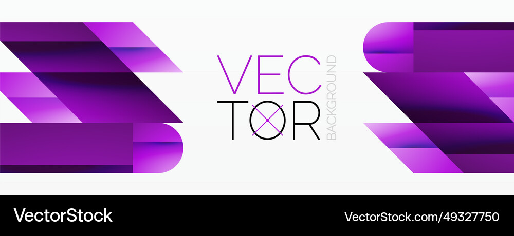 Assorted geometric shapes unite in a minimalistic Vector Image