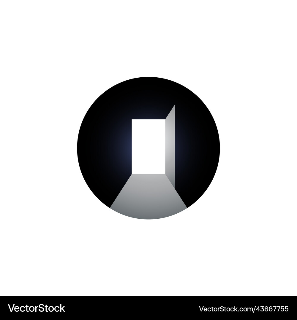 Door icon in trendy flat style Royalty Free Vector Image