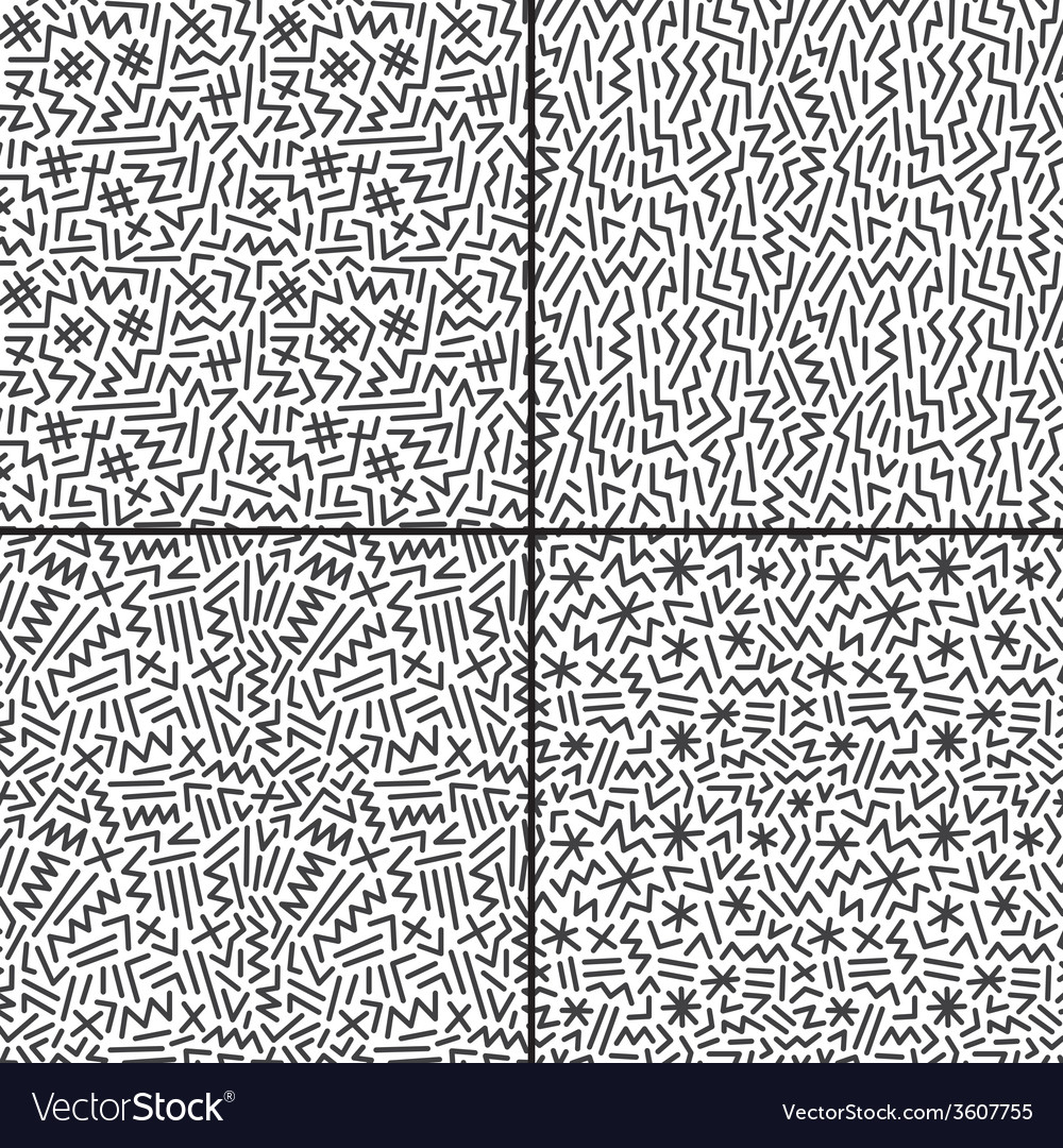 Seamless abstract backgrounds set Royalty Free Vector Image