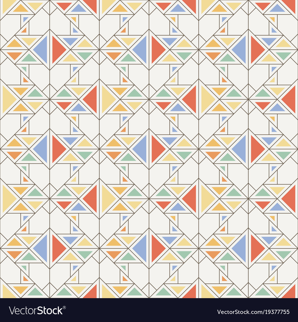 Seamless geometric triangle pattern Royalty Free Vector