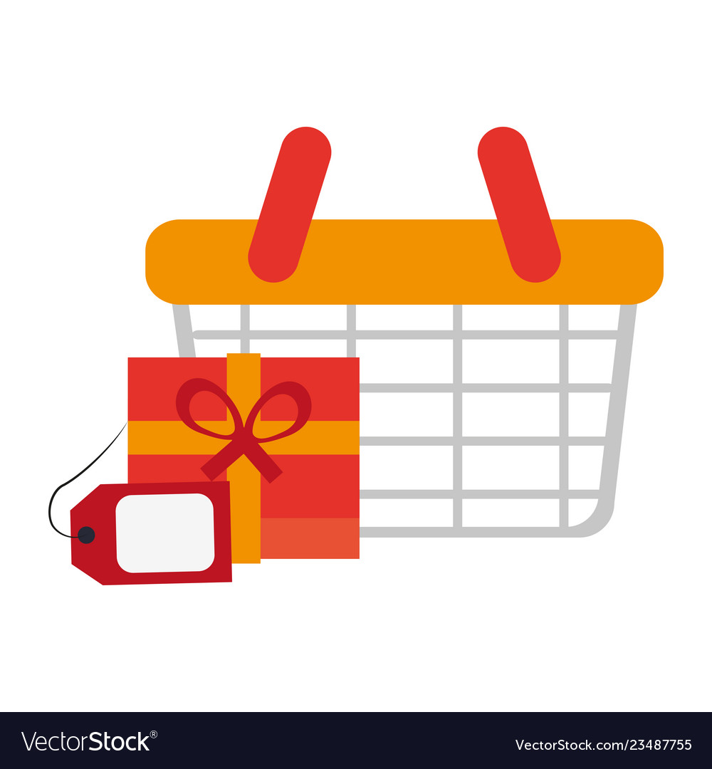 Shopping elements concept Royalty Free Vector Image