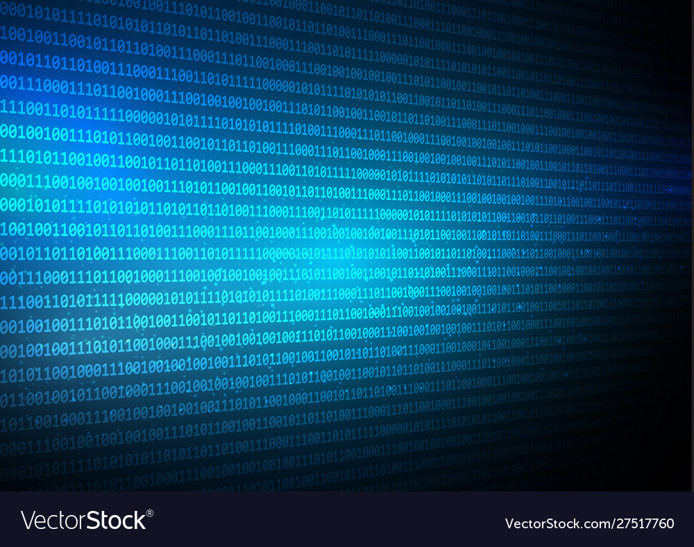 Abstract binary code techno background Royalty Free Vector