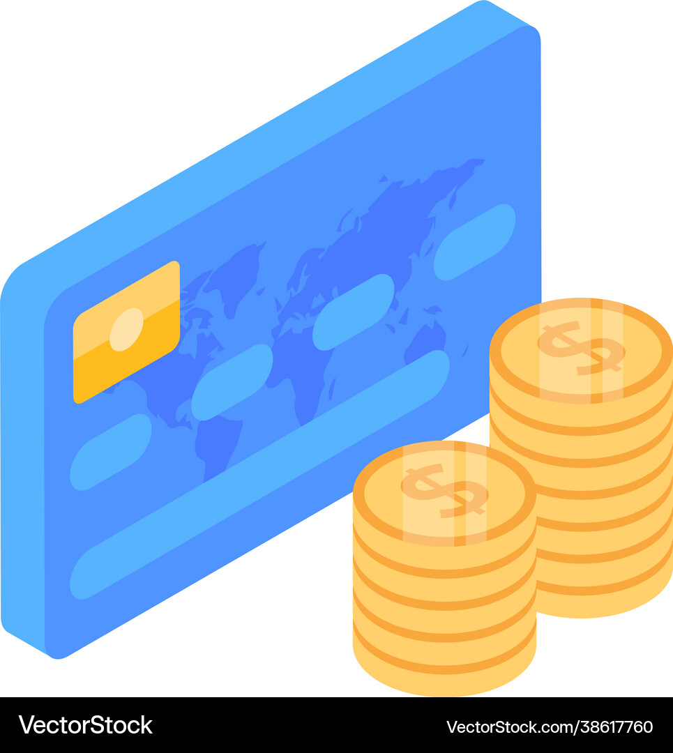 Debit Card Royalty Free Vector Image Vectorstock