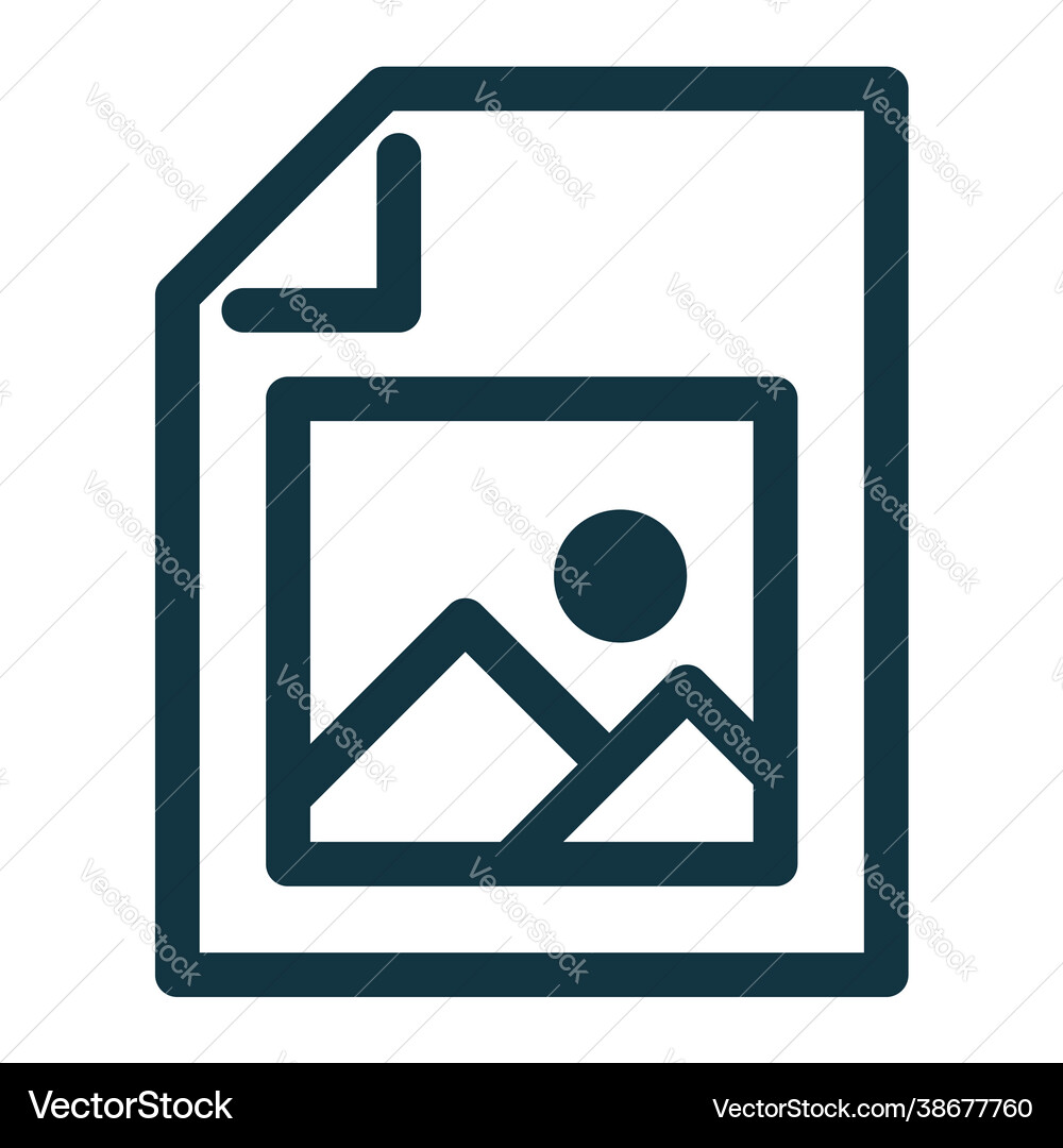Image file icon symbol photo sign Royalty Free Vector Image