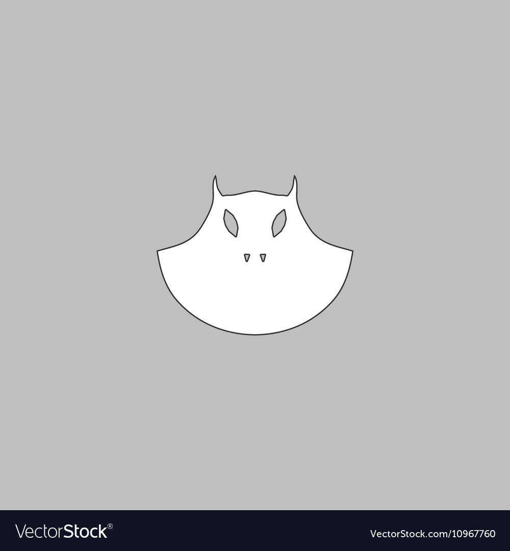 Mask computer symbol Royalty Free Vector Image