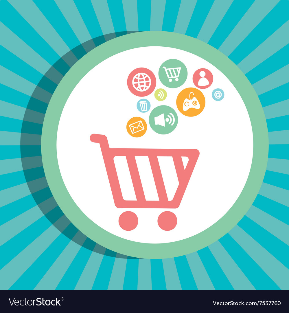 Mobile Advertising Design Royalty Free Vector Image