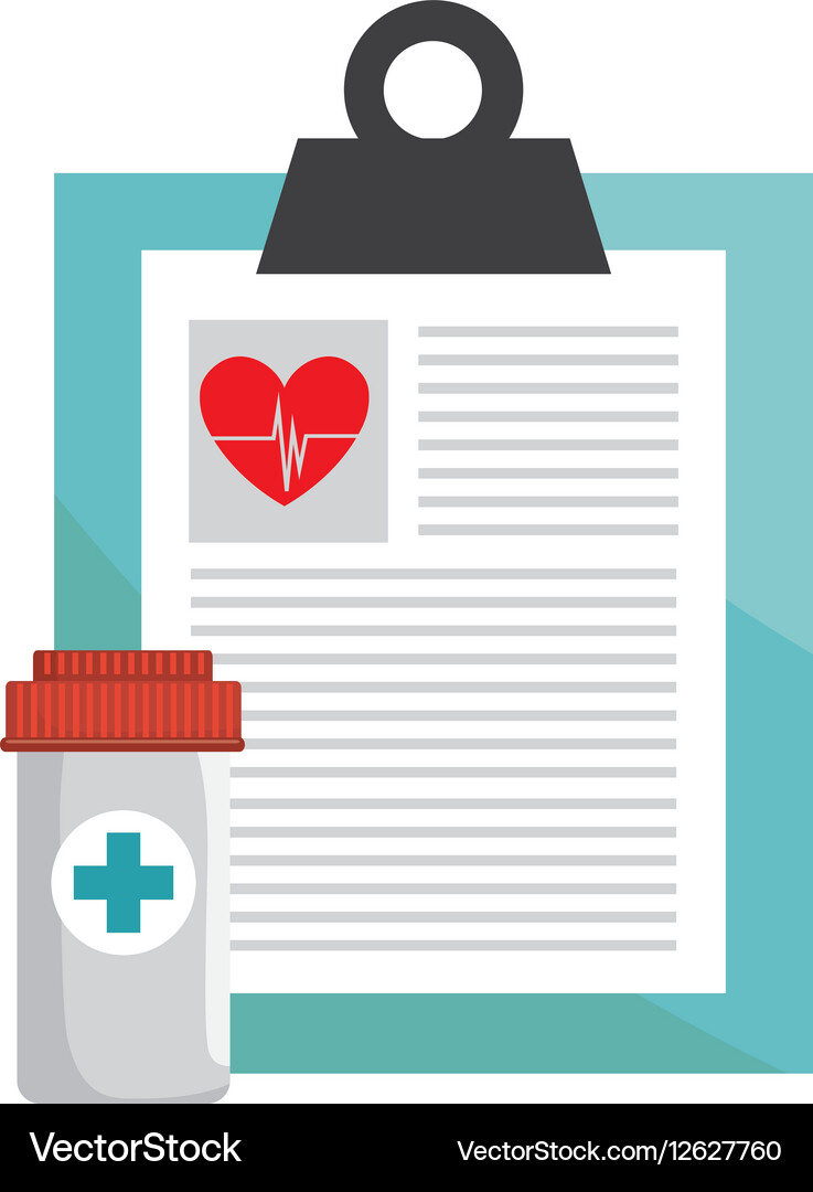 Order medical isolated icon Royalty Free Vector Image