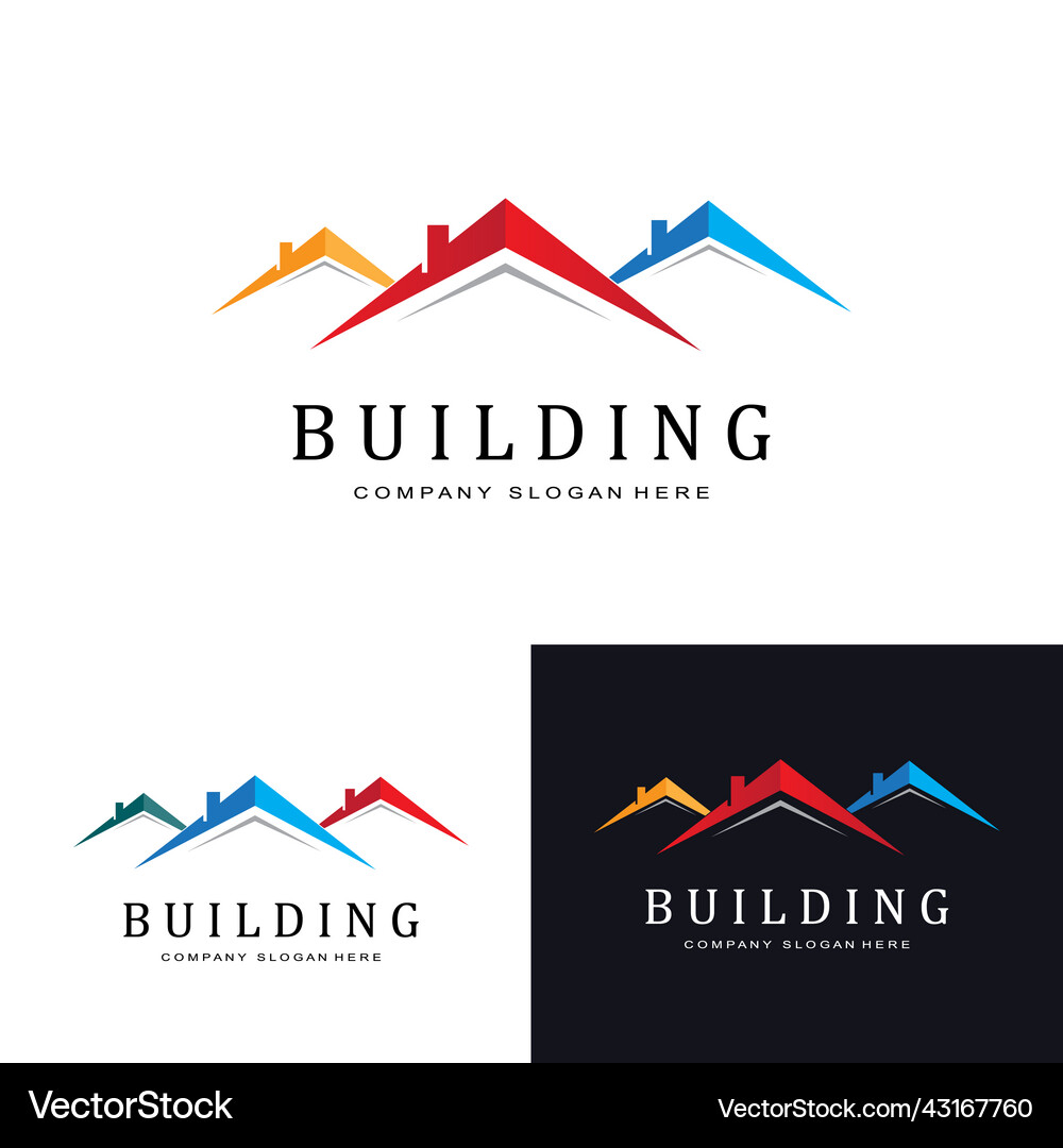Urban building construction logo icon symbol Vector Image