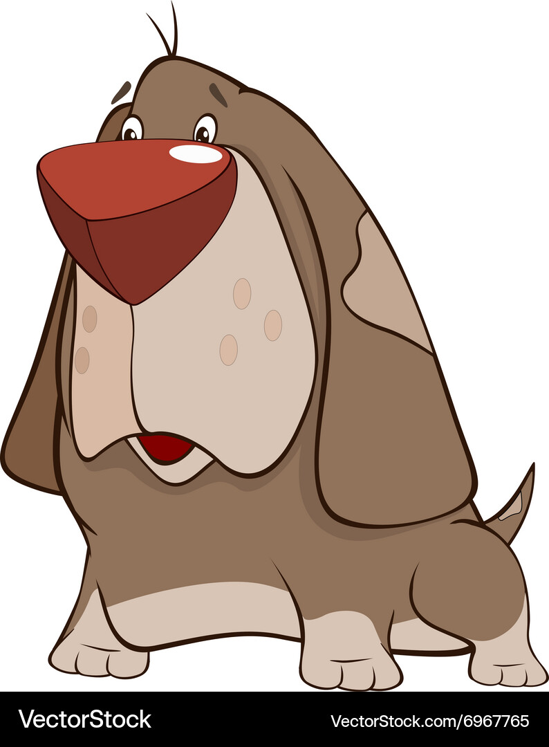 Hunting dog cartoon Royalty Free Vector Image - VectorStock