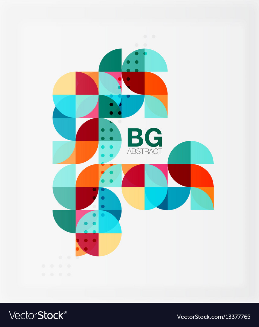 Minimalistic circle composition background Vector Image