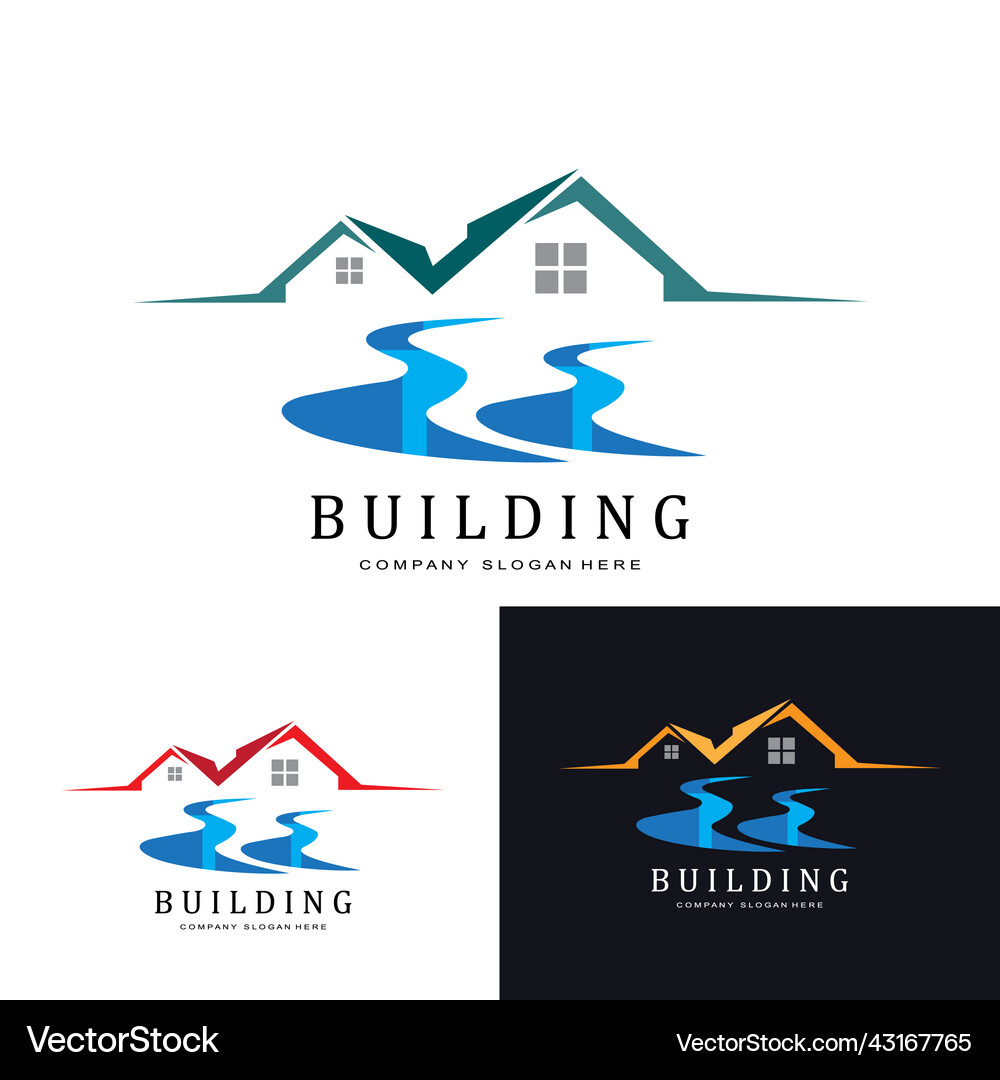 Urban building construction logo icon symbol Vector Image