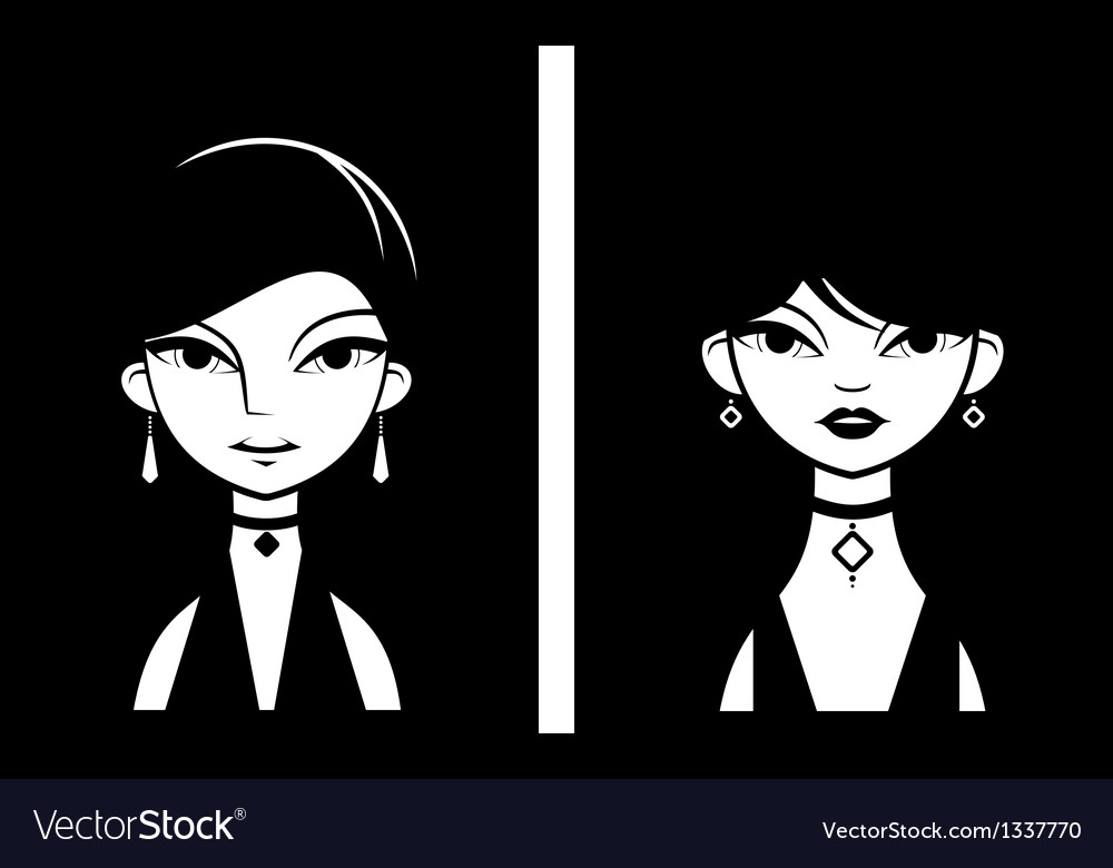 Beautiful lady Royalty Free Vector Image - VectorStock