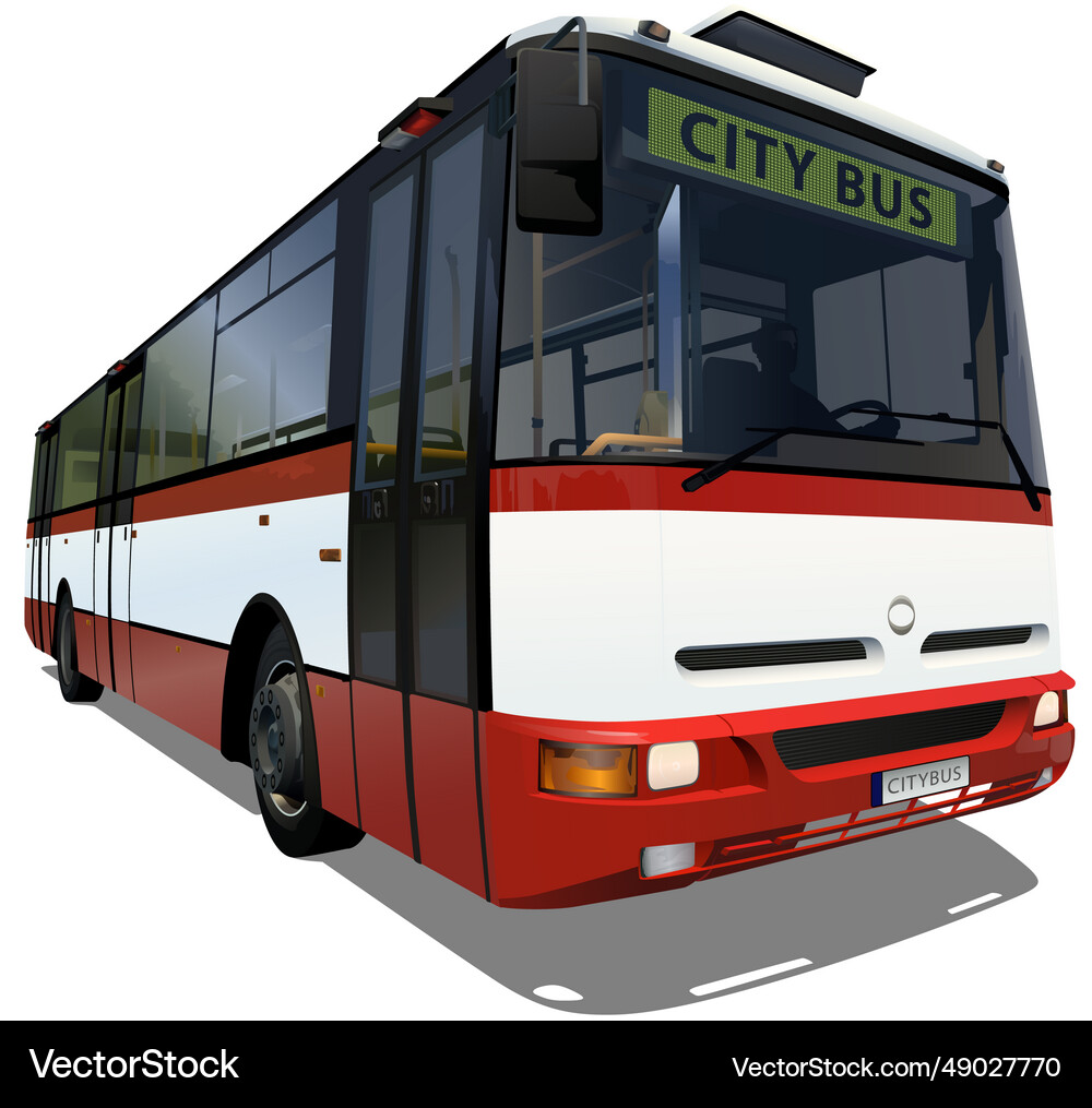 Central european legendary city bus Royalty Free Vector